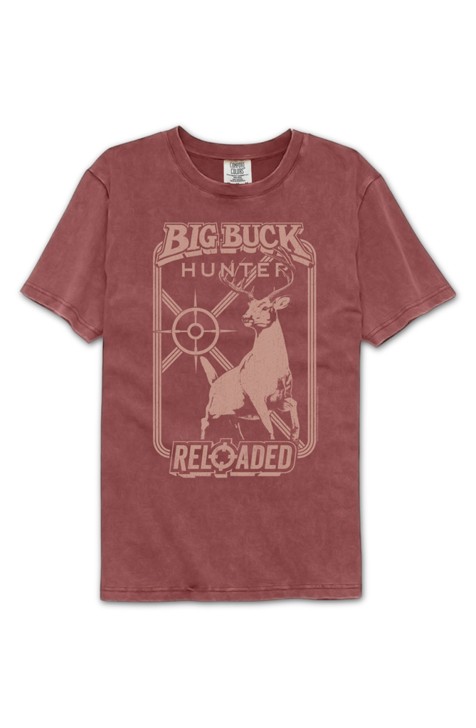 Big Buck Hunter Monochrome Target Comfort Colors Brand T-Shirt