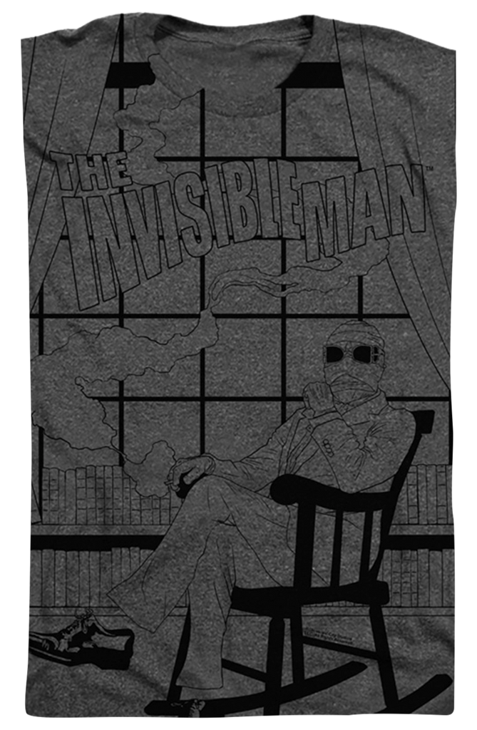 Big Print Invisible Man T-Shirt
