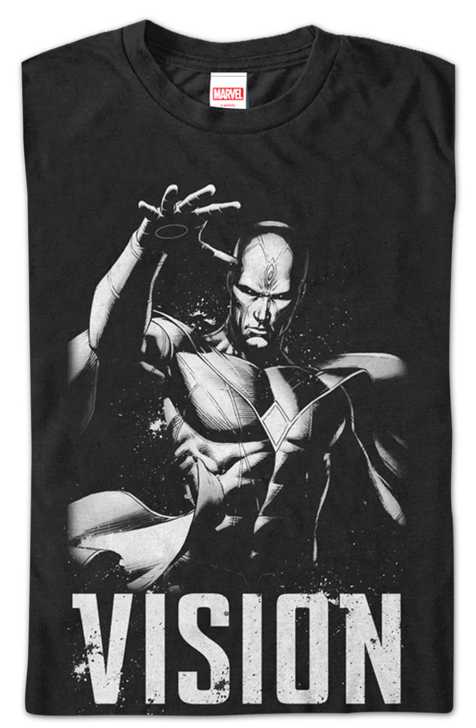 Black and White Vision Marvel Comics T-Shirt