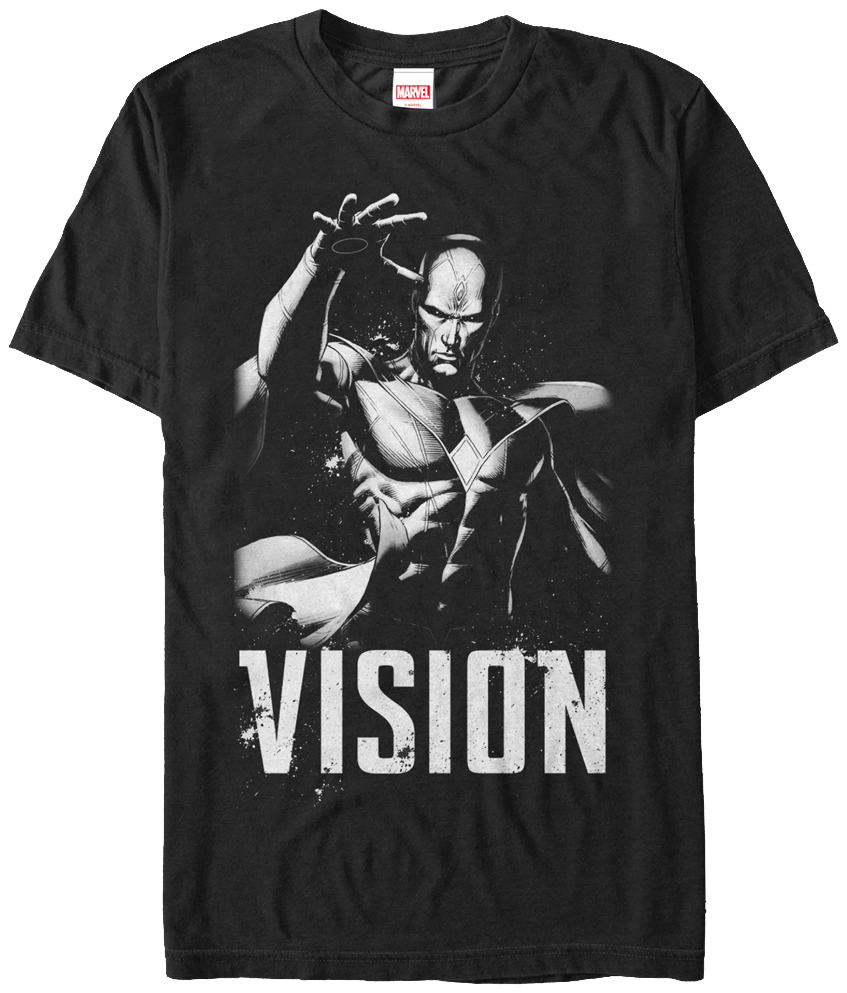 Black and White Vision Marvel Comics T-Shirt