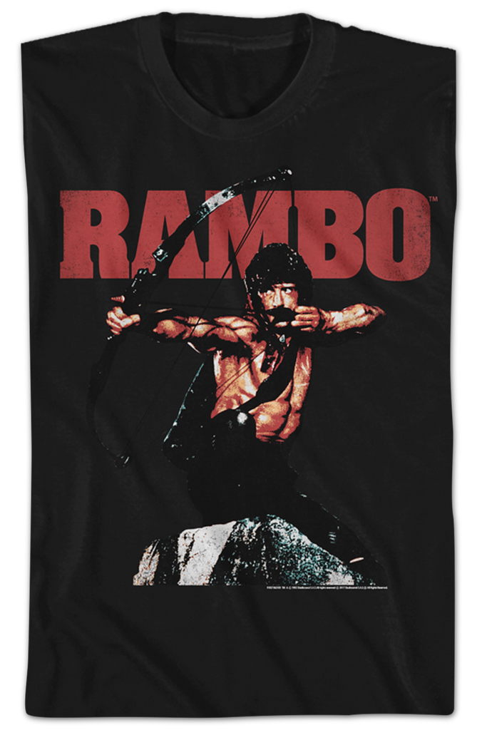 Black Bow and Arrow Rambo Shirt