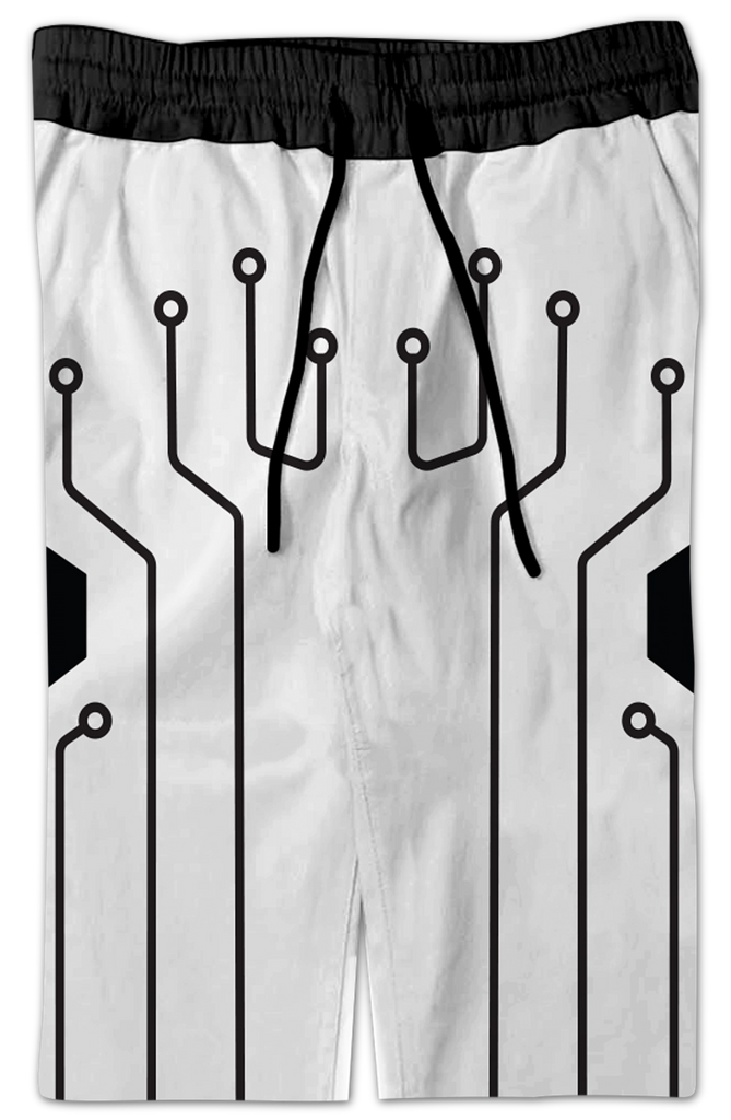 Black Circuit Tron Costume Pants