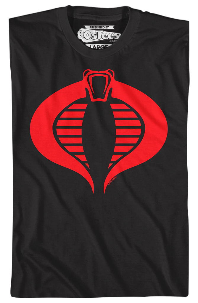 Black Cobra Commander T-Shirt: GI JOE Mens T-shirt