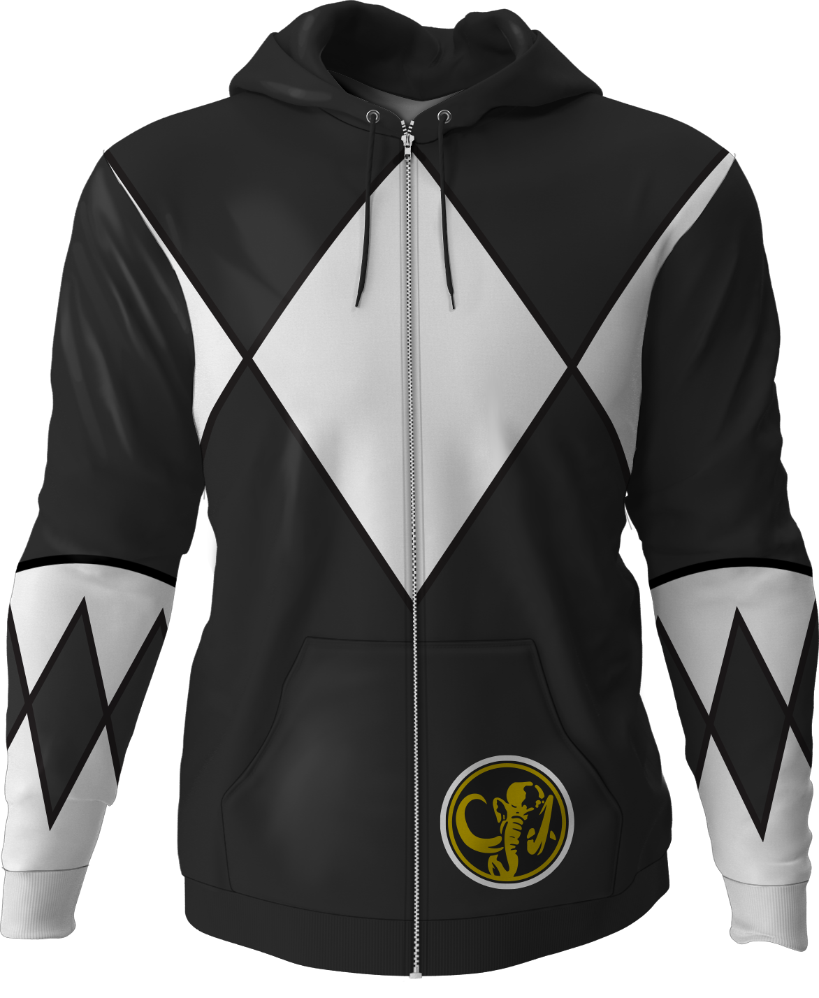 Black Ranger Mighty Morphin Power Rangers Costume Hoodie