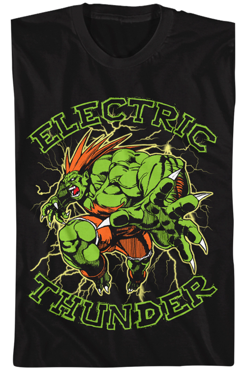Blanka Electric Thunder T-Shirt: Street Fighter Mens T-Shirt