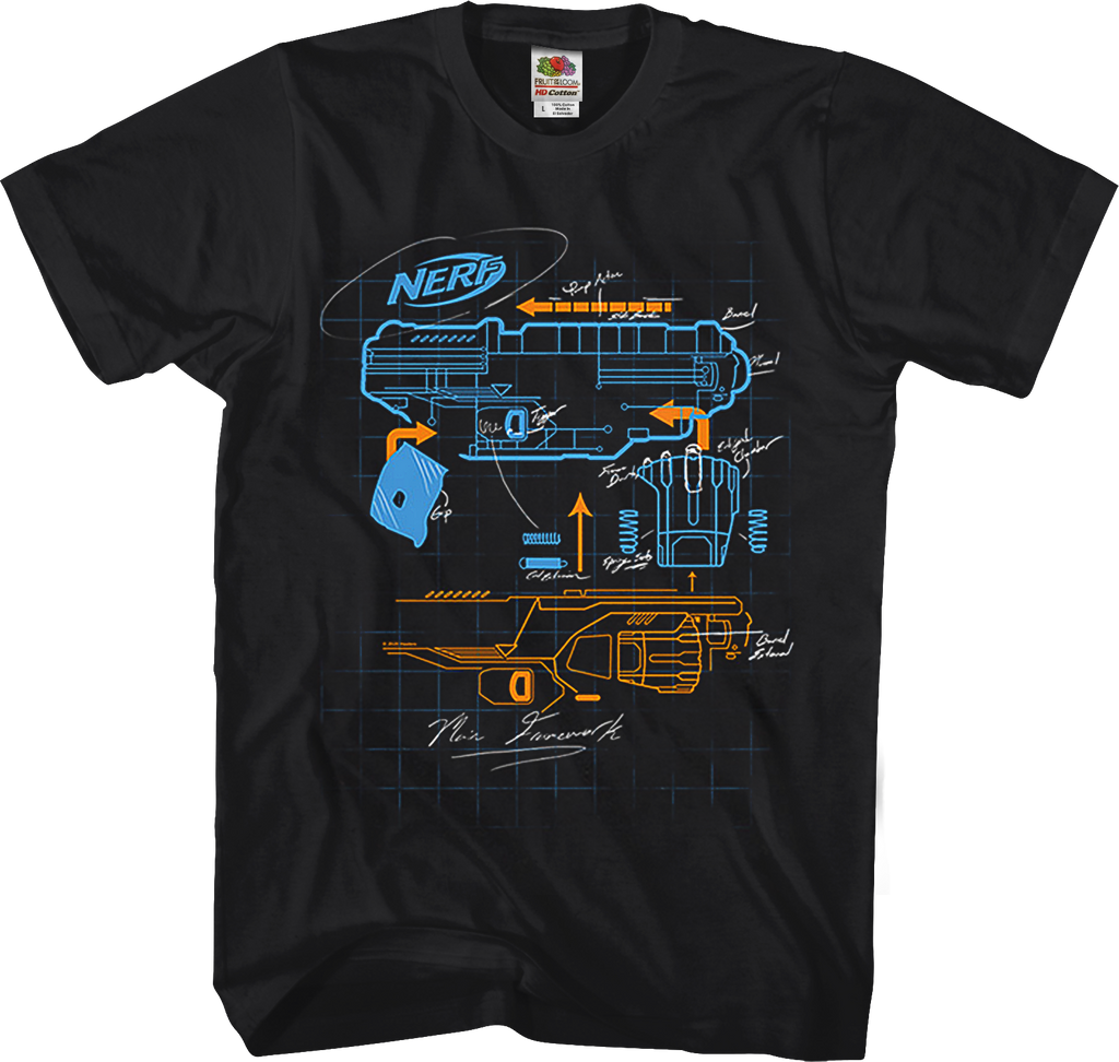 Blaster Blueprint Nerf T-Shirt