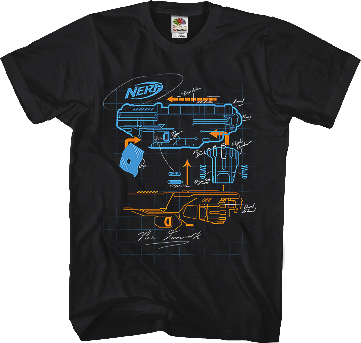 Blaster Blueprint Nerf T-Shirt