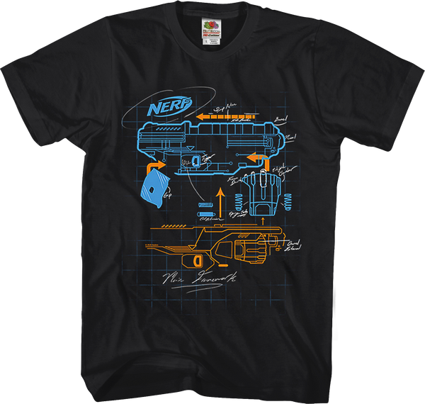 Blaster Blueprint Nerf T-Shirt