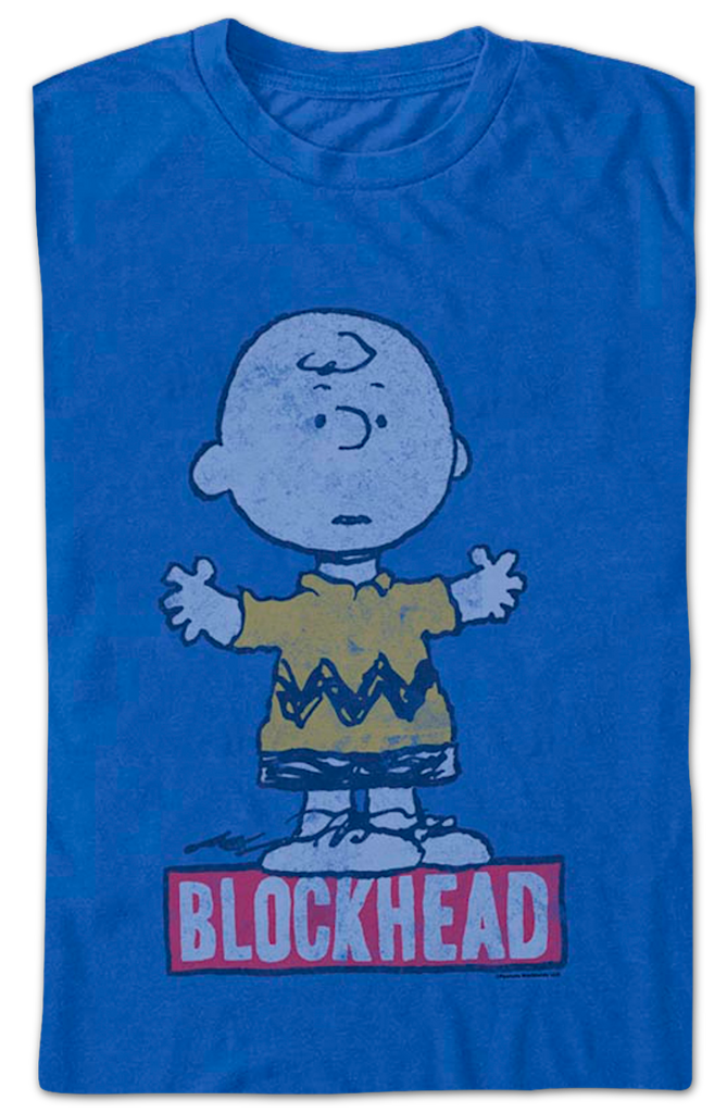 Blockhead Charlie Brown Peanuts T-Shirt