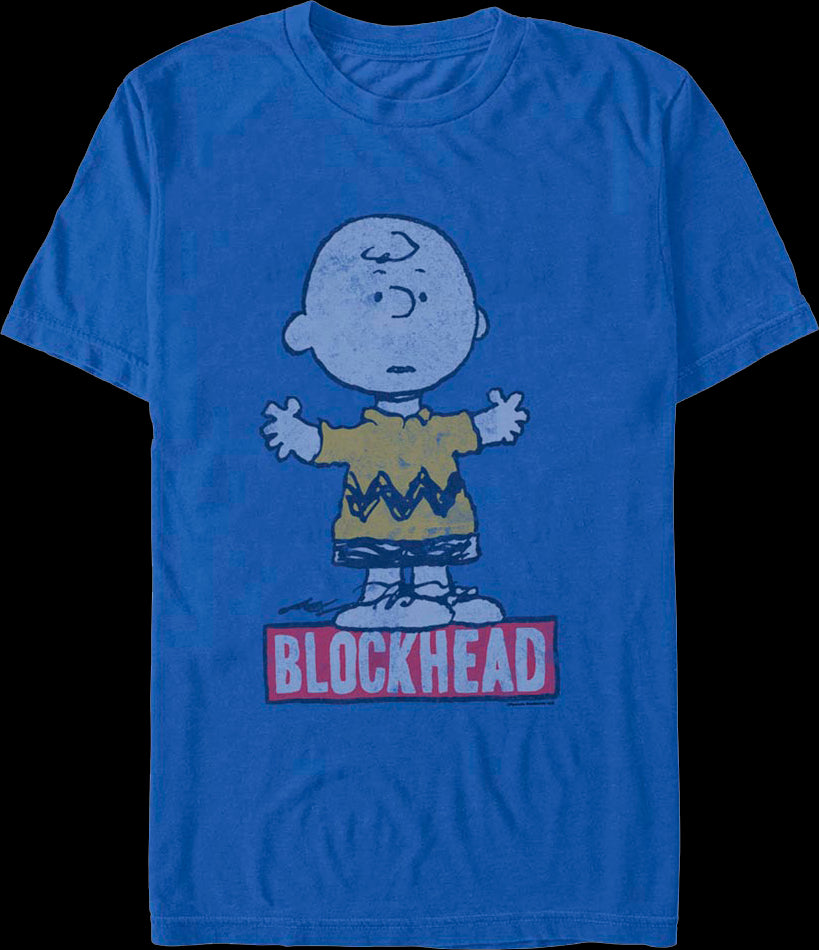 Blockhead Charlie Brown Peanuts T-Shirt
