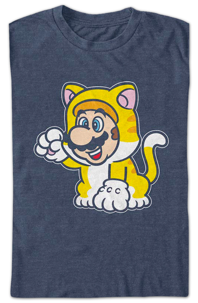 Blue Cat Mario Super Mario Bros. T-Shirt
