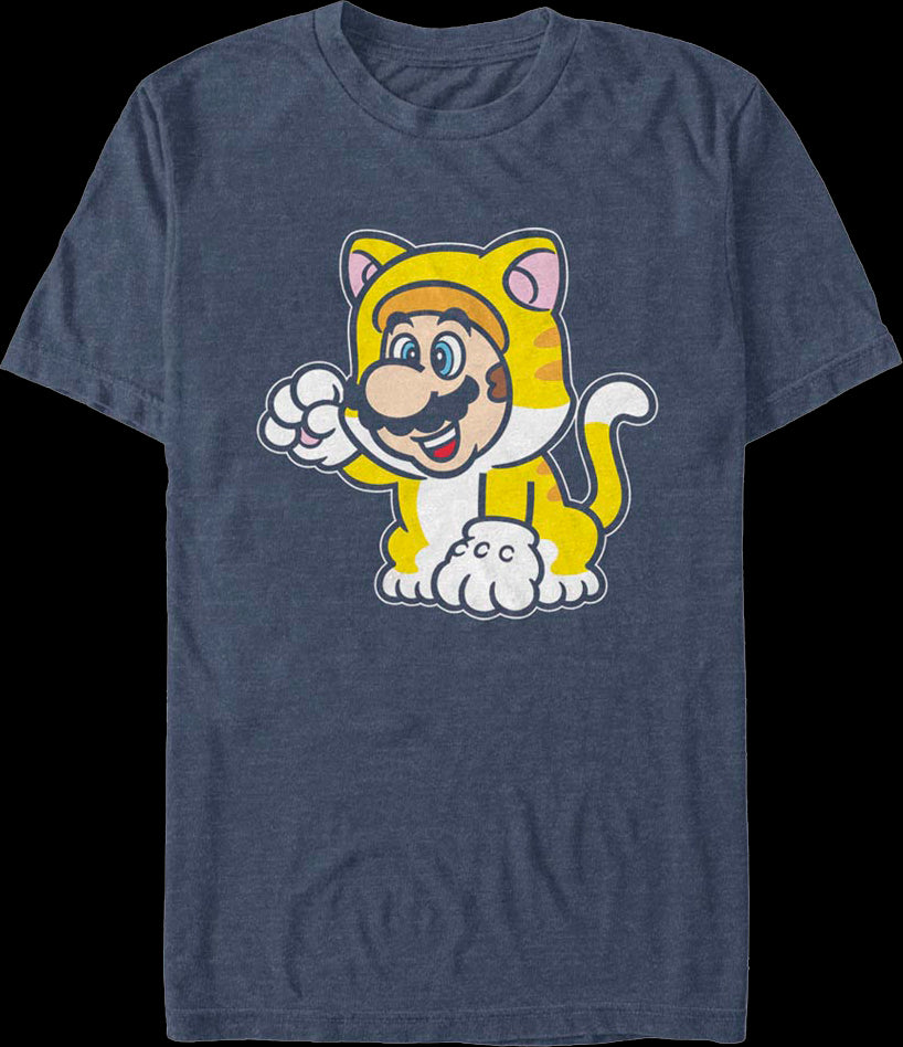 Blue Cat Mario Super Mario Bros. T-Shirt