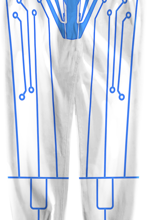 Blue Circuit Tron Costume Pants