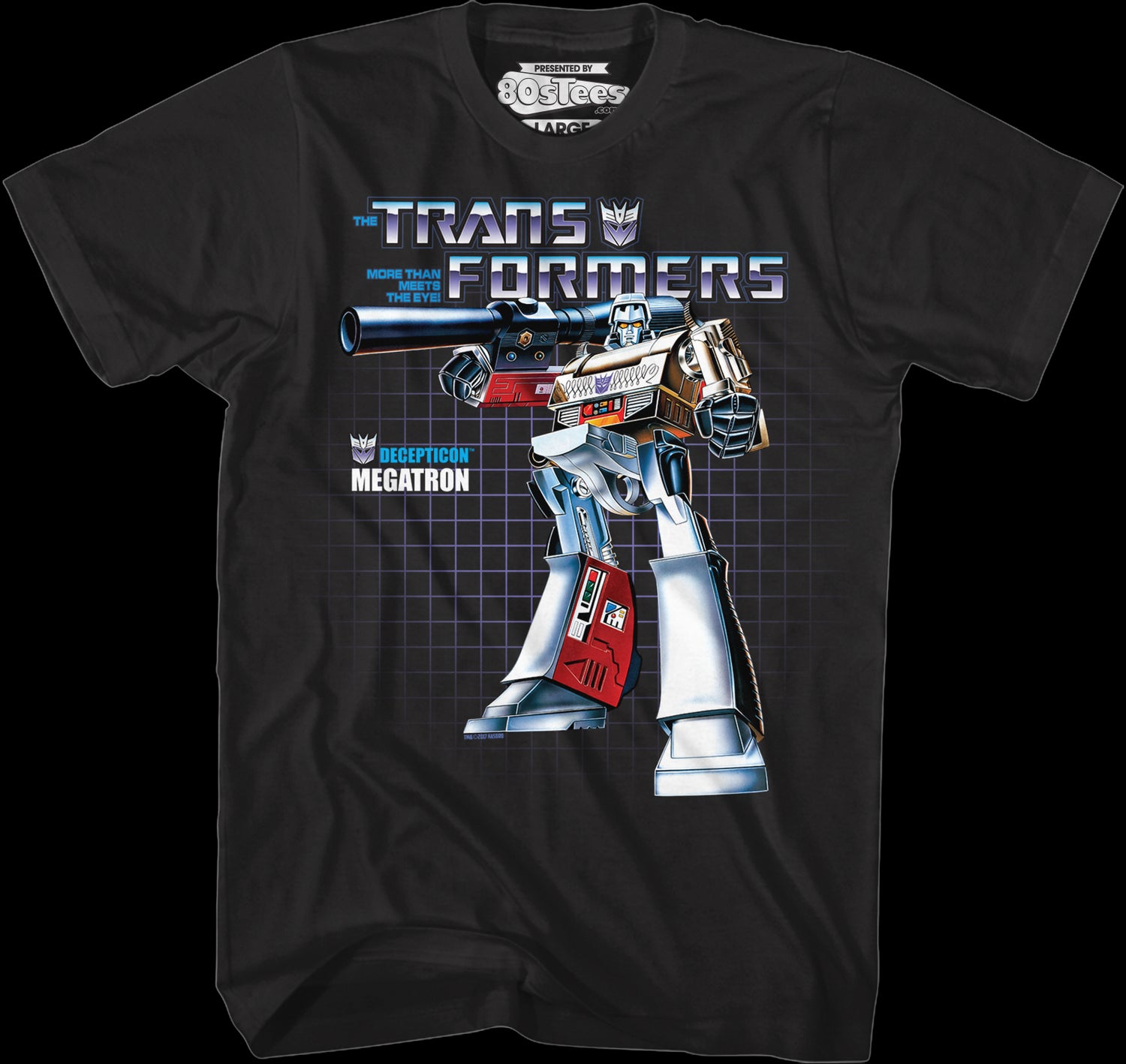 Box Art Megatron Shirt: 80s Cartoons Transformers Decepticons T-shirt