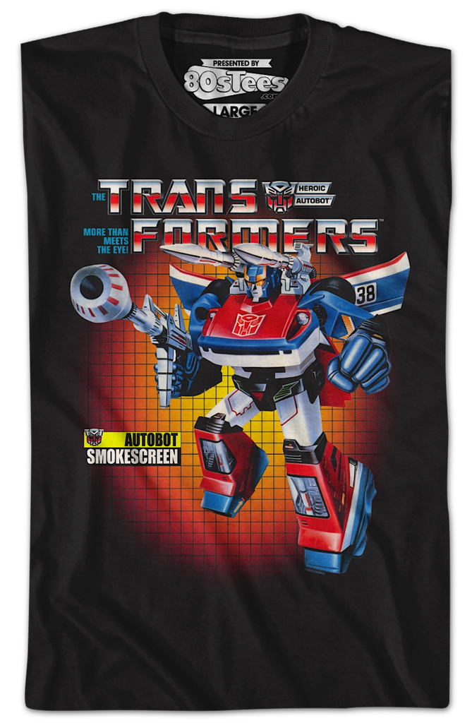 Box Art Smokescreen Transformers T-Shirt