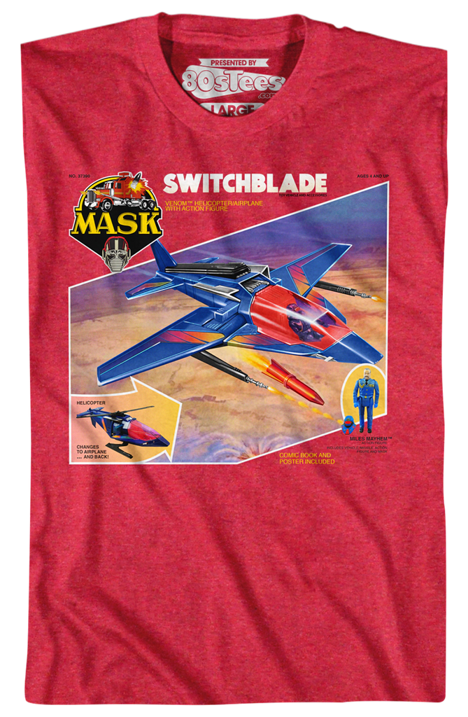Retro Box Art Switchblade MASK T-Shirt