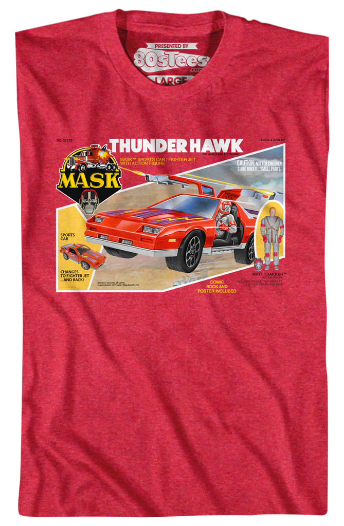 Retro Box Art Thunderhawk MASK T-Shirt