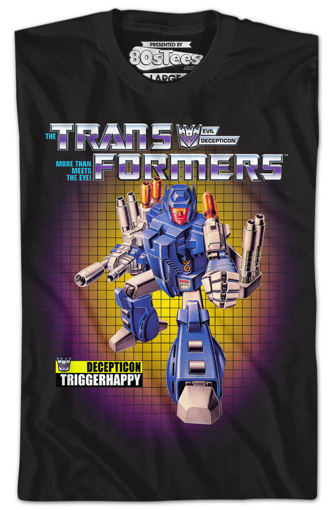 Box Art Triggerhappy Transformers T-Shirt