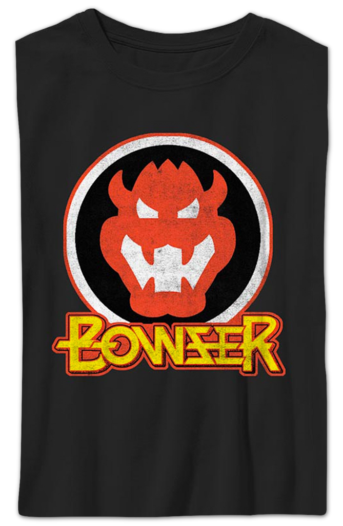 Boys Youth Bowser Logo Super Mario Bros. Nintendo Shirt