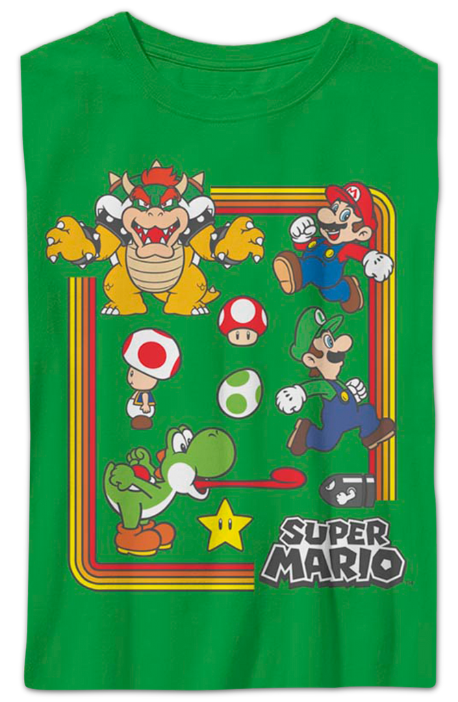 Boys Youth Characters Super Mario Bros. Shirt