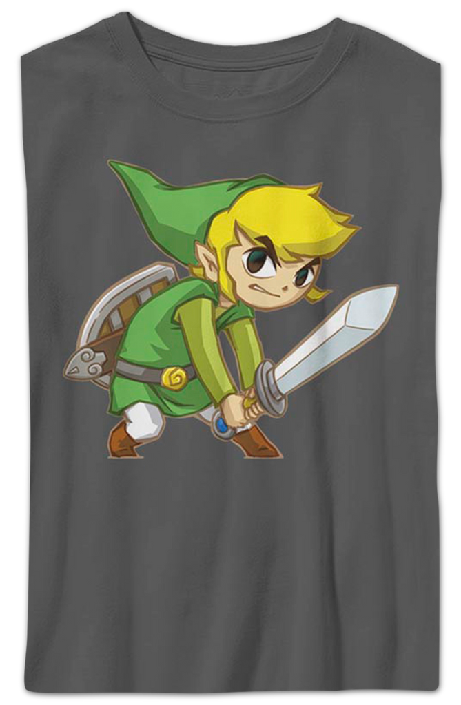Boys Youth Link Legend of Zelda Nintendo Shirt