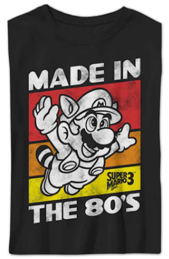 Boys Youth Made In The 80's Super Mario Bros. 3 Shirt