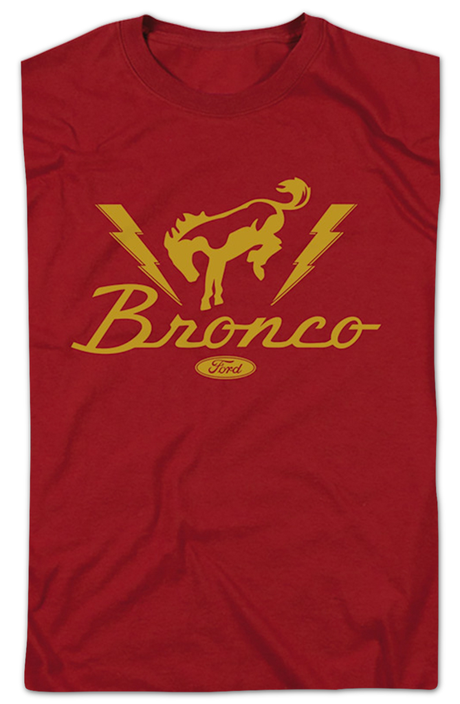 Bronco Lightning Bolts Ford T-Shirt