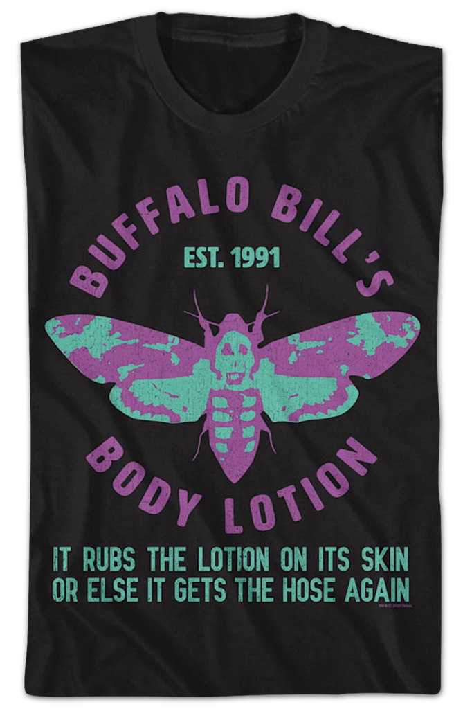 Buffalo Bill's Body Lotion Est. 1991 Silence of the Lambs T-Shirt