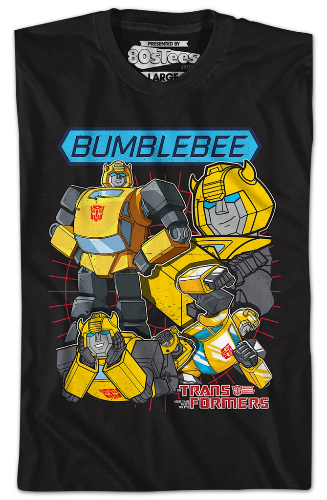 Bumblebee Collage Transformers T-Shirt