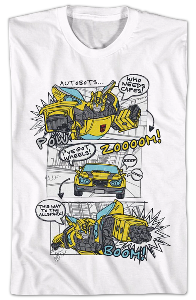 Bumblebee Comic Panels Transformers T-Shirt