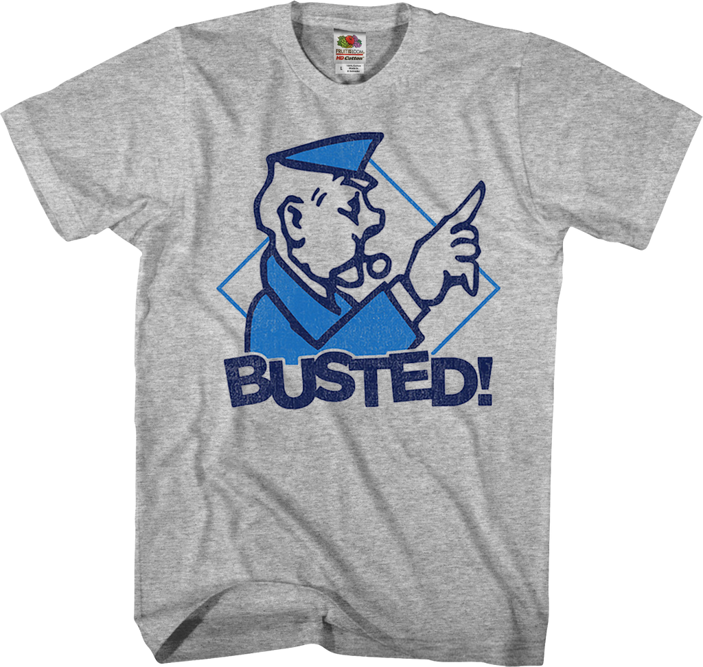 Busted Monopoly T-Shirt: Mens Monopoly T-Shirt
