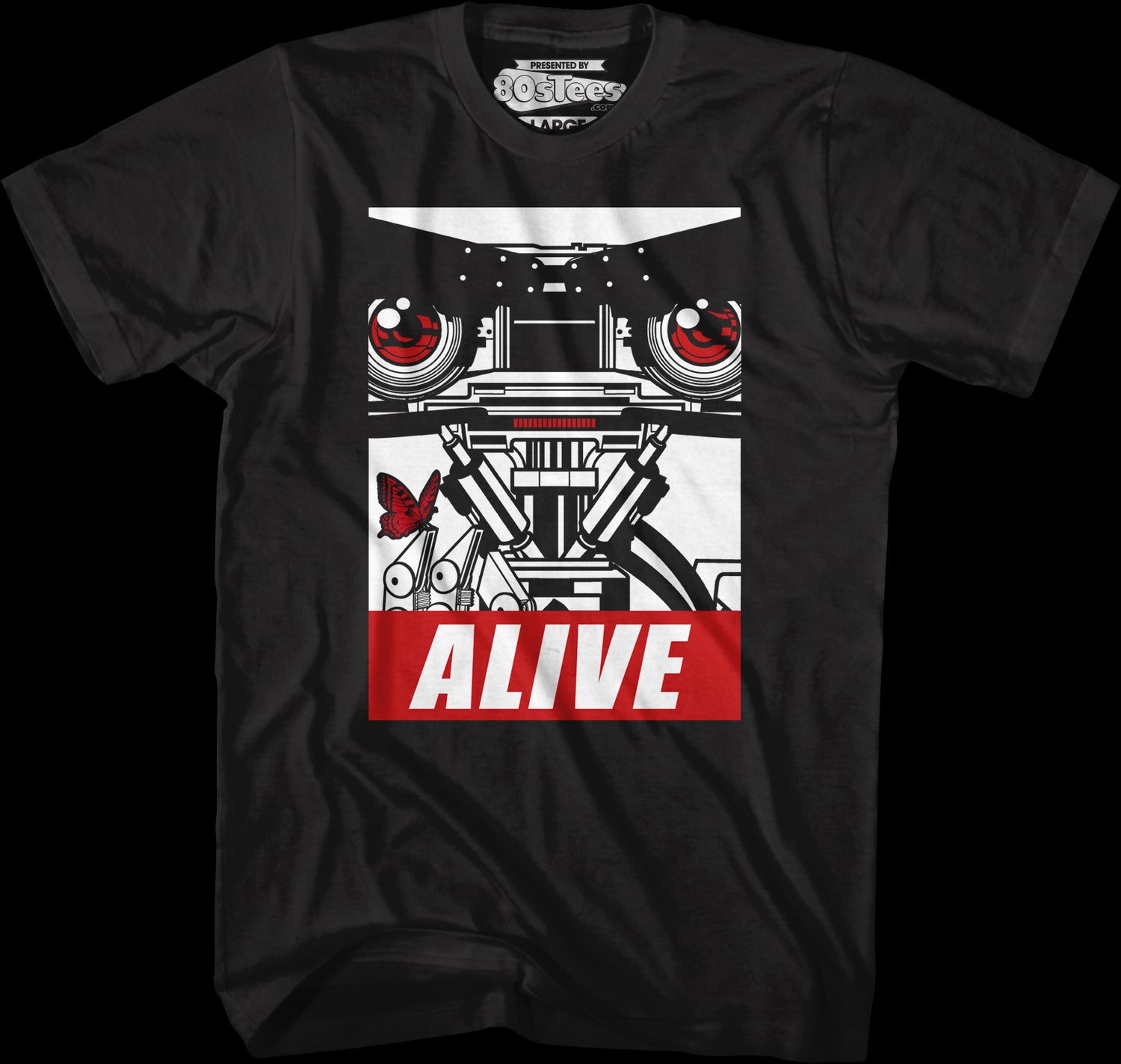 Butterfly Alive Short Circuit T-Shirt: Short Circuit Mens T-Shirt