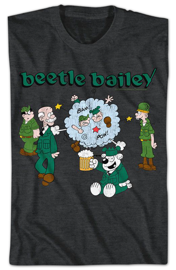 Camp Swampy Characters Beetle Bailey T-Shirt