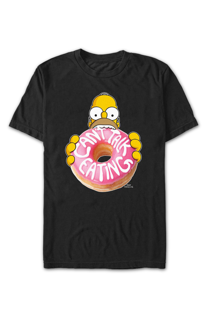 Can't Talk Eating Simpsons T-Shirt