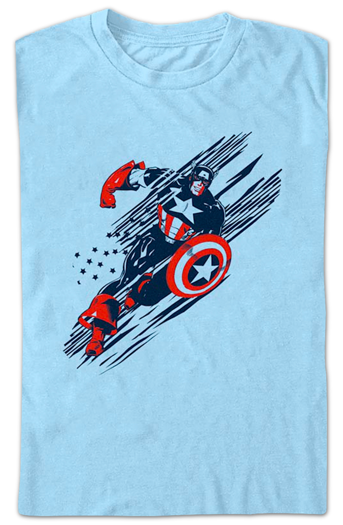 Captain America Swift Justice Marvel Comics T-Shirt