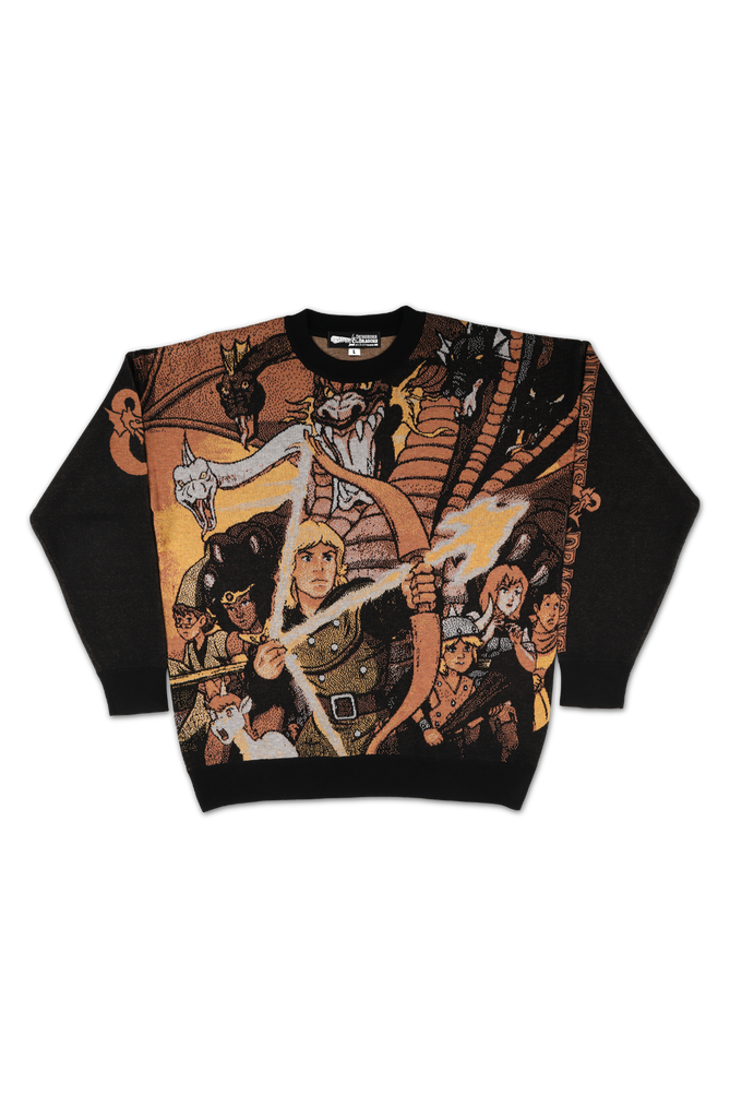 Cartoon Characters Dungeons & Dragons Knitted Sweater