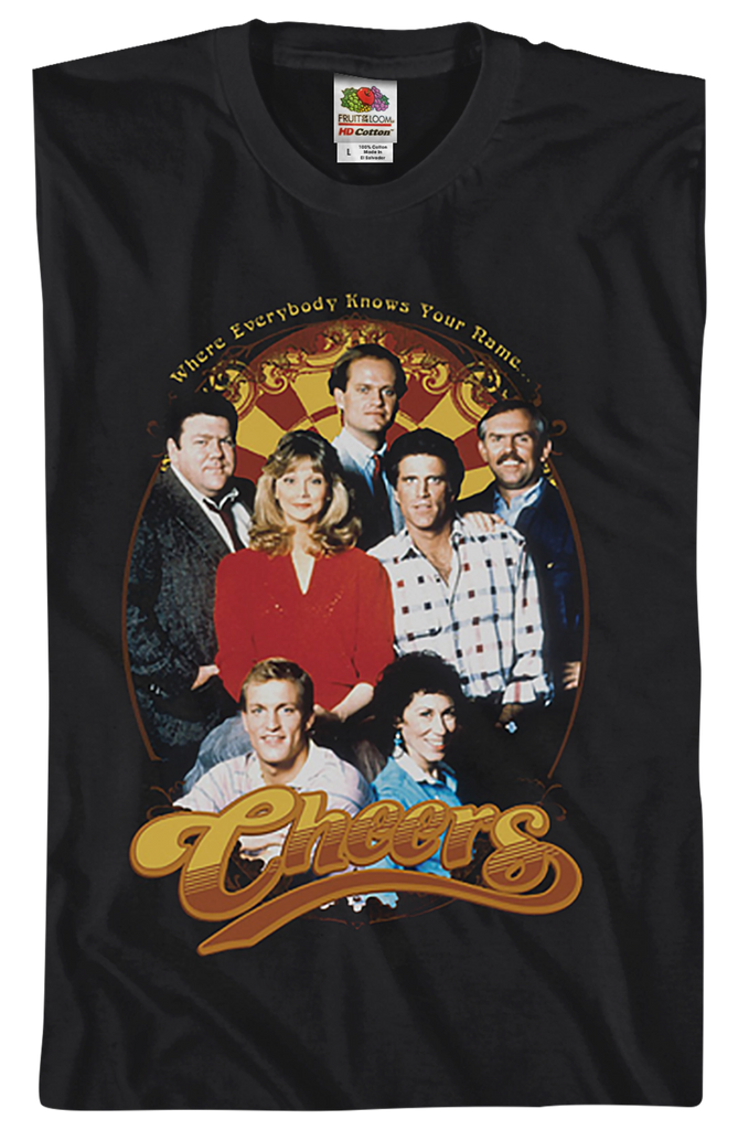 Cast Cheers T-Shirt: Cheers Mens T-Shirt