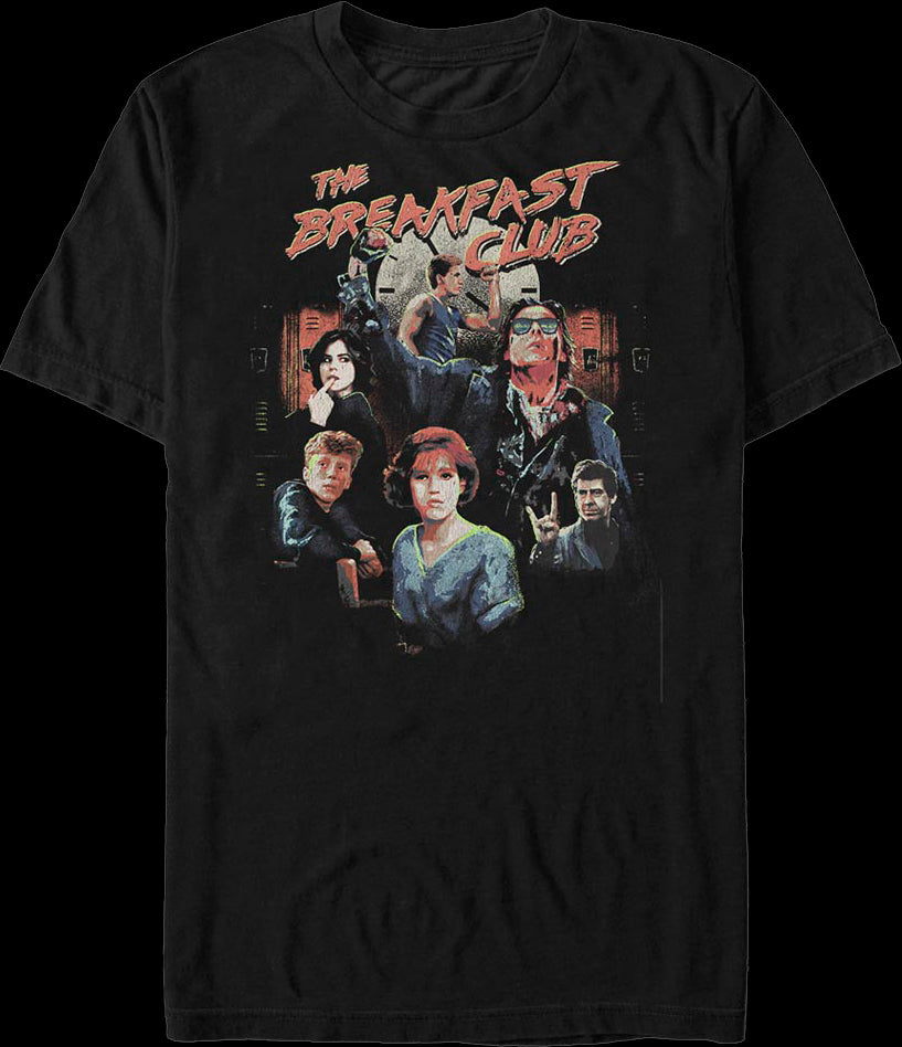 Cast Collage Breakfast Club T-Shirt