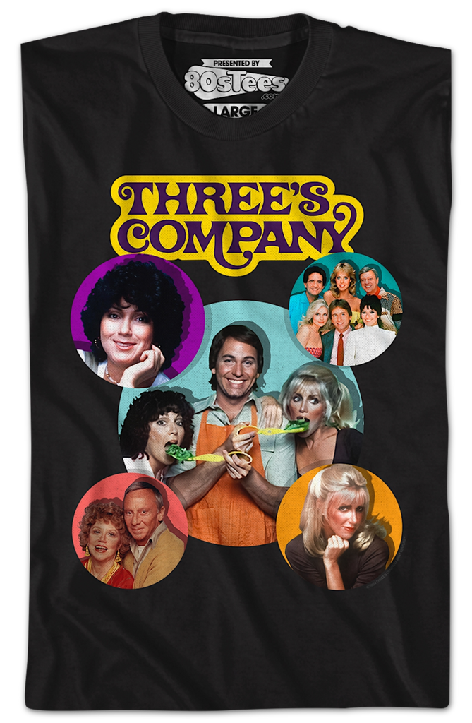 Cast Collage Three's Company T-Shirt