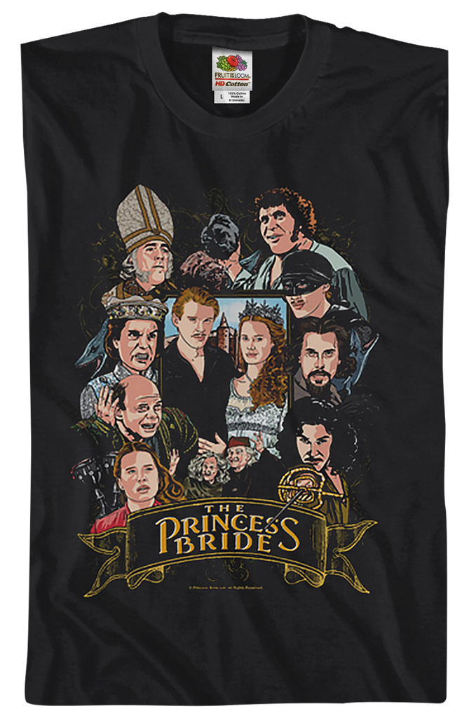 Cast Princess Bride T-Shirt: Princess Bride Mens T-Shirt