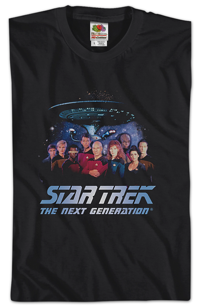 Cast Star Trek The Next Generation T-Shirt: Star Trek Mens T-Shirt