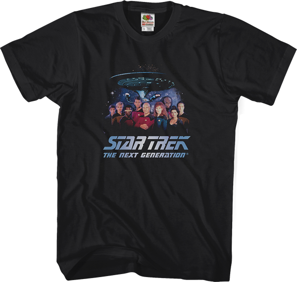 Cast Star Trek The Next Generation T-Shirt: Star Trek Mens T-Shirt