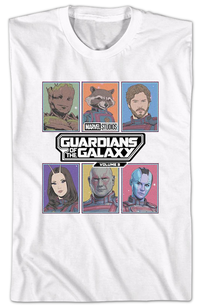 Character Boxes Guardians Of The Galaxy Volume 3 T-Shirt