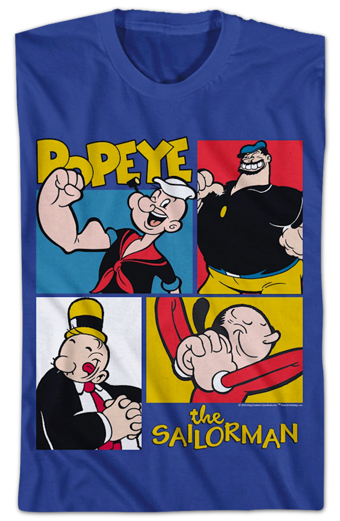 Character Squares Popeye T-Shirt