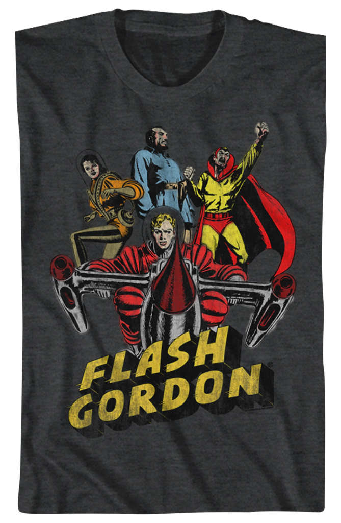 Characters Flash Gordon T-Shirt: Flash Gordon Mens T-Shirt