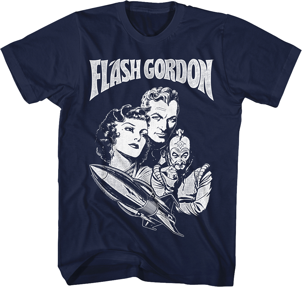 Characters Rocket Flash Gordon T-Shirt Men's