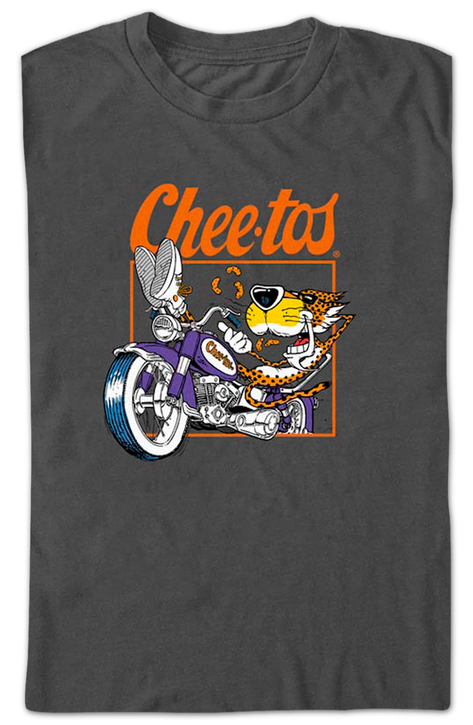 Chester Cheetah Motorcycle Cheetos T-Shirt