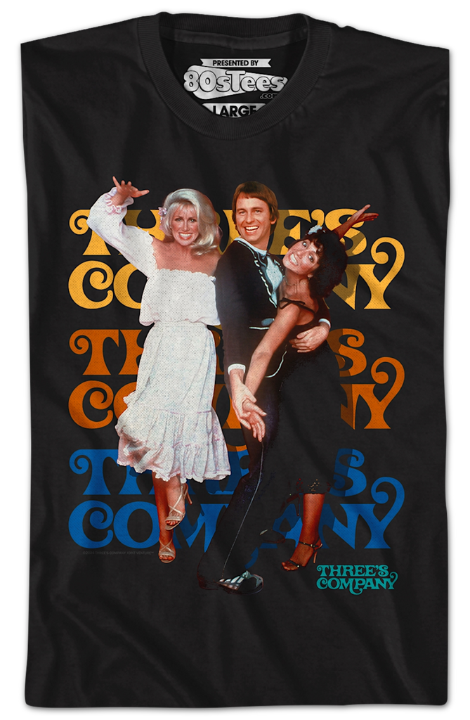 Chrissy Snow Jack Tripper And Janet Wood Threes Company T Shirt