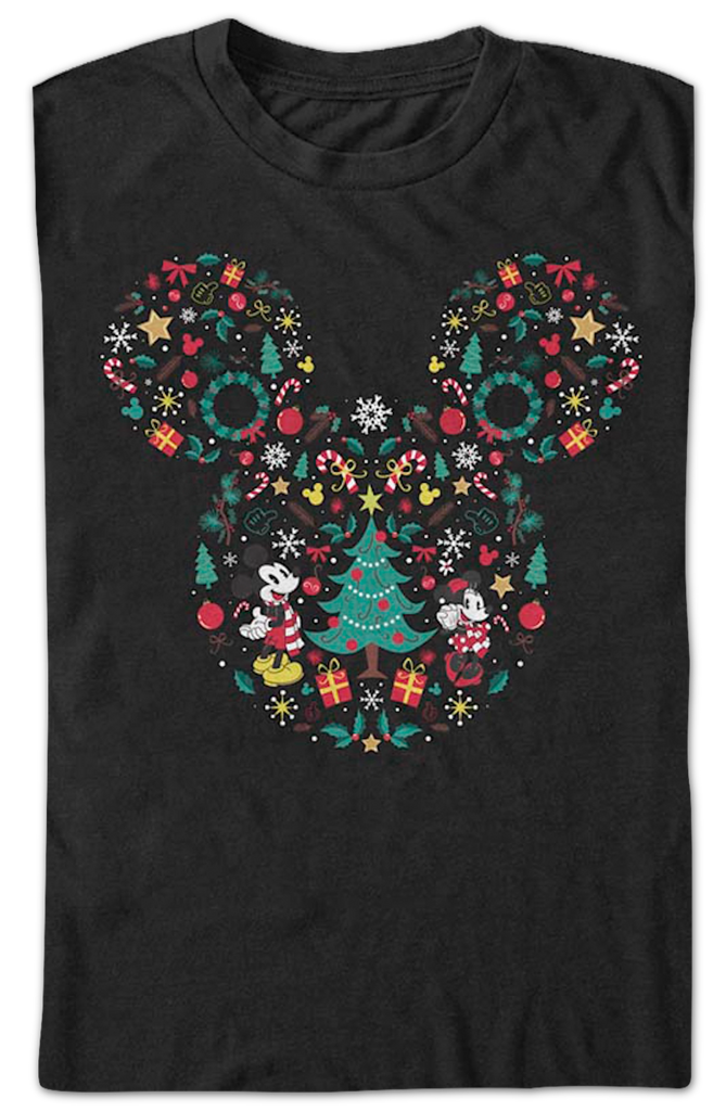 Christmas Design Mickey Mouse T-Shirt