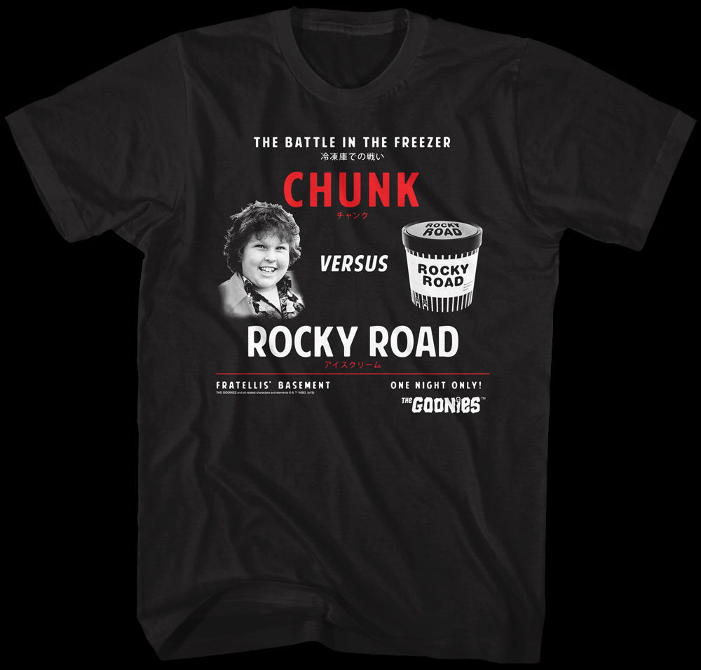 Chunk Versus Rocky Road Goonies T-Shirt